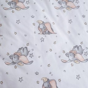Jerry Fabrics s. r. o. Povlečení bavlněné do postýlky 135x100+40x60 - Dumbo "Grey" baby