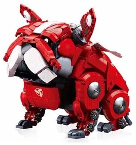 Sluban Pleyerid M38-B1112A Mechanický buldoček červený