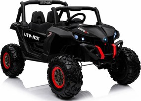 LEAN CARS Akumulátorové auto Jeep XMX603 4x4 s MP4 panelem, černé