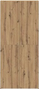 Skříň na obuv 80 x 35.5 x 180 cm Kompozitní dřevo Hnědá 3333844