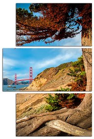 Obraz na plátně - Golden Gate Bridge - obdélník 7922C (105x70 cm)