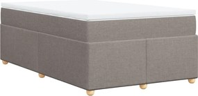 Box spring postel s matrací taupe 120x190 cm textil 3285363