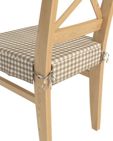 Sedák na židli IKEA Ingolf barva béžová látka vzorované