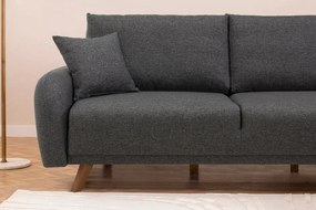 Hanah Home Rohová pohovka HERA antracitová pravá 297 cm