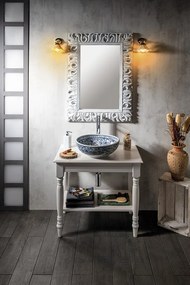 Sapho Cimbura koupelnový stolek 80 x 50 x 75 cm pod umyvadlo starobílá CIM850