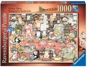 Ravensburger Bláznivé kočky knižní klub / 1000 dílků / od 14 let