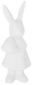 Storefactory Velikonoční dekorace ALICE 15 cm, bílá barva, porcelán
