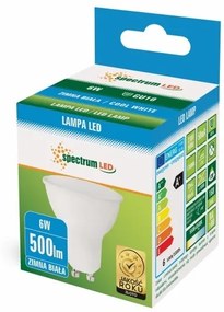 LED žárovka GU10 230V 6W studená bílá