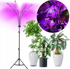 Led lampa pro růst rostlin 30W regulace barvy světla kabel 2,5 m Černá