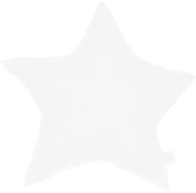 Mini lněný polštář hvězda bílý 38 cm