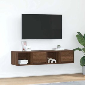 TV skříňky 2 ks Hnědý dub 60x31x25,5 cm Dřevěná konstrukce