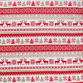 Bílá vánoční mikroplyšová deka CHRISTMAS JOY Rozměr: 160 x 200 cm