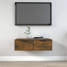 Nástěnná Skříňka Kouřový Dub 68 X 30 X 20 Cm Kompozitní Dřevo