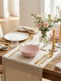 Sinsay - Keramická miska ve tvaru květu - pastelová růžová