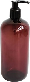 Dávkovač na mýdlo 500 ml hnědý s černou pumpičkou BELA