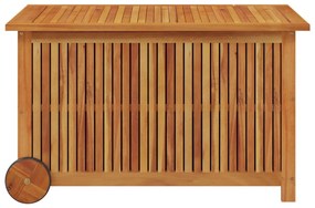Zahradní úložný box s kolečky 90 x 50 x 58 cm masivní akácie,  319711