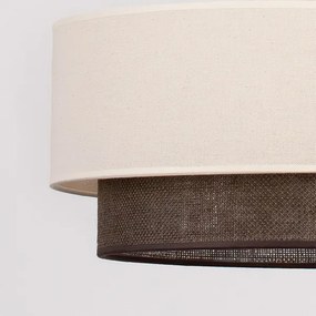 Brilagi - LED Přisazený lustr BOHO STYLE 3xE27/15W/230V pr. 80 cm krémová/hnědá