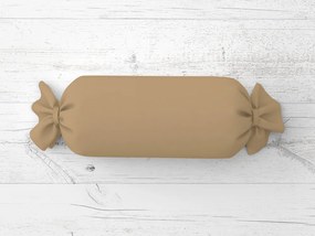 Biante Polštář válec bonbon Rongo RG-040 Kávově hnědý 15x40 cm