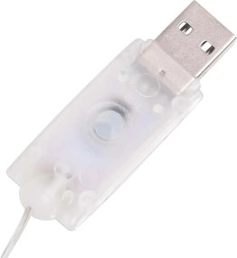 Dekorativní vánoční sněhulák s LED luxusní tkanina 180 cm 329762