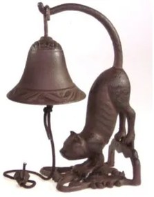 Litinový  zvonek Kočka