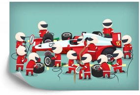 Fototapeta F1 Car Pit Stop Samolepící tapety 254x184