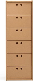 Skříňka v přírodní barvě 40x118x40 cm Wally – Teulat