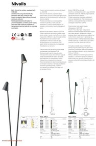 Redo 90707 - LED Venkovní lampa NIVALIS LED/6,8W/230V 3000K 82 cm IP65 zelená
