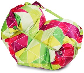 BeanBag Designový sedací vak 189x140 Triangle s popruhy