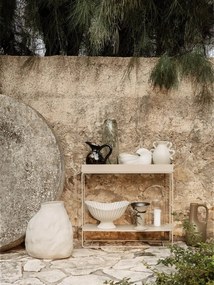 Ferm Living Stojan na květiny Plant box Two-tier Cashmere, béžová barva, kov