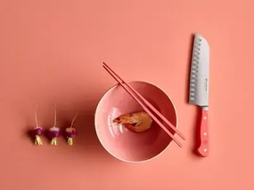 Wüsthof Classic Colour Coral Peach / Nůž santoku / Duté výbrusy / Čepe