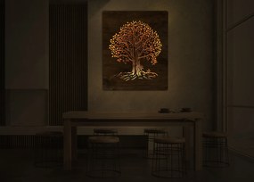 Li-Go "Lípa" světelný obraz 230V 90x110cm provedení povrchu: dub světlý