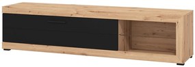 Televizní stolek Ronja 180cm - dub artisan/černá
