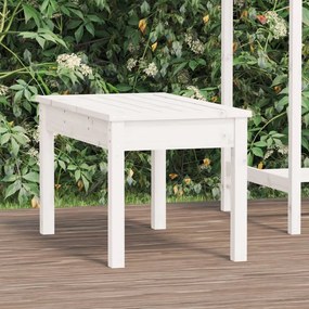 vidaXL Zahradní lavice bílá 80 x 44 x 45 cm masivní borové dřevo
