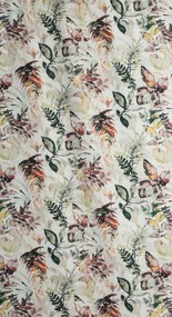 ZAHRADNÍ VODĚODOLNÝ ZÁVĚS NA POUTKÁCH GARDEN 155X220 CM KVĚTY