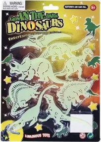 RAPPA Dekorace dinosauři svítící ve tmě / Samolepky na zeď