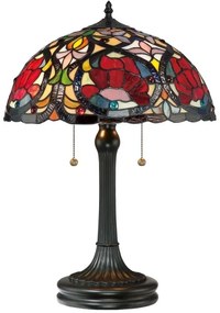Elstead QZ-LARISSA-TL - Stolní lampa Tiffany LARISSA 2xE27/60W/230V