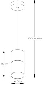 Lucide 74410/01/65 - Lustr na lanku ZINO 1xE27/60W/230V černá