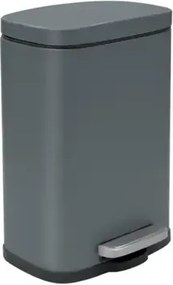 Spirella AKIRA pedálový odpadkový koš 12 L matná šedá / ocel / soft-cl