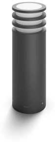 Hue White Venkovní sloupkové svítidlo Philips Lucca 17402/93/P0 antracitové, 2700K, 40cm