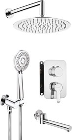 Deante Concealed shower set, with bath spout