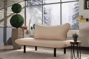 Designová rozkládací pohovka Wenda 140 cm krémová