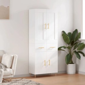 Skříň highboard bílá 69,5 x 34 x 180 cm kompozitní dřevo 3199865