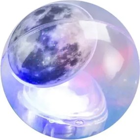 NASA Hopík skákací míček se třpytkami / Na baterie / Se světlem / 4 va
