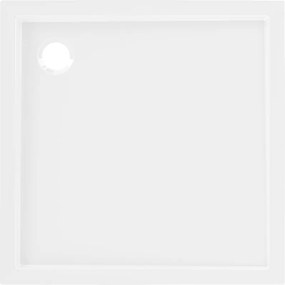 Mexen Flow čtvercová sprchová vanička slim 100 x 100 cm, bílý lesk - 46S101010