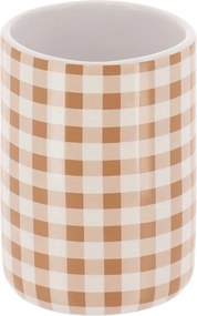 Koupelnový kelímek Vichy, kombinace barev/se zlatými a dřevěnými prvky, 380 ml