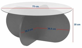 Konferenční stolek Aeris Travertine