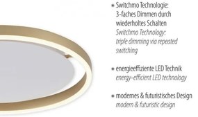 Leuchten Direkt 15391-60 - LED Stmívatelné stropní svítidlo RITUS LED/20W/230V