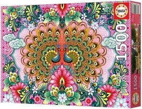EDUCA Puzzle Pávi indičtí / 1500 dílků / od 14 let