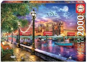 EDUCA Puzzle Londýn při západu slunce / 2000 dílků