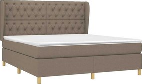 Box spring postel s matrací taupe 160x200 cm textil 3128777
